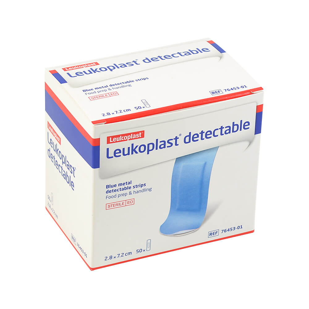 Leukoplast Blue Metal Detectable Strips 7.2 x 2.5cm (50) - Alpha Sport
