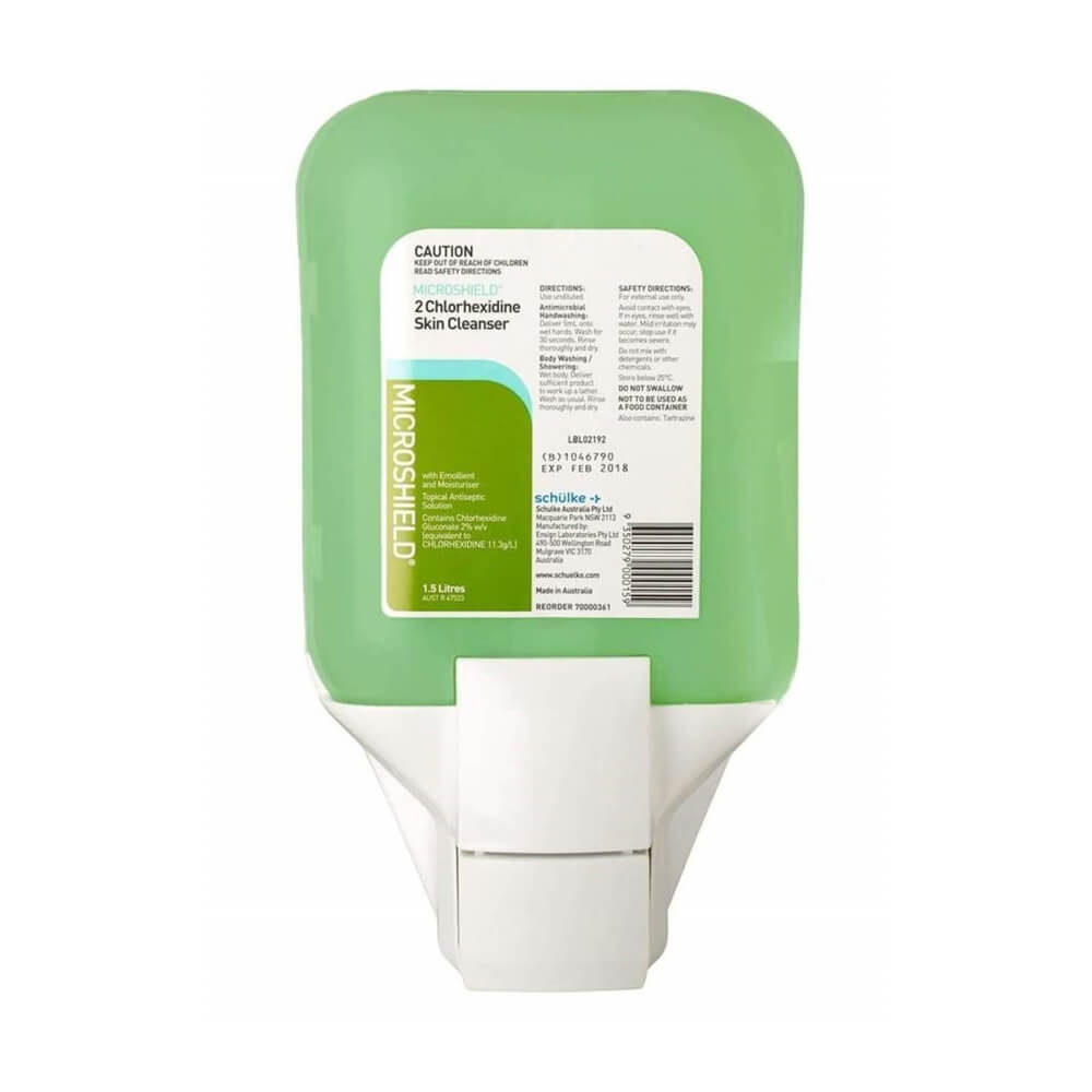 Microshield 2 Chlorhexidine Skin Cleanser 1.5L Cartridge - Alpha Sport