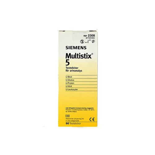 Multistix 5 Test Strips - Reagent Strips (50) - Alpha Sport