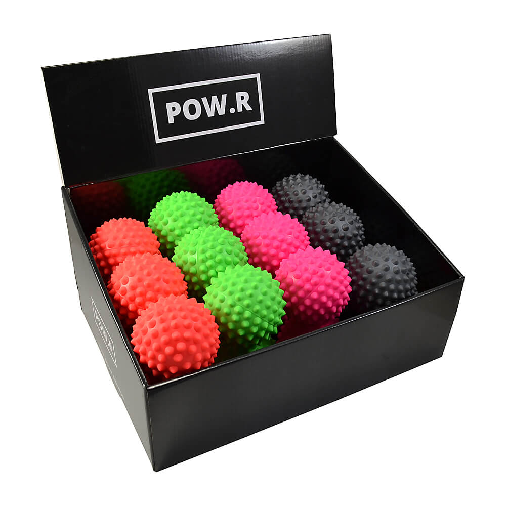 POW.R SPIKY BALL RETAIL DISPLAY BOX WITH 24 BALLS - Alpha Sport