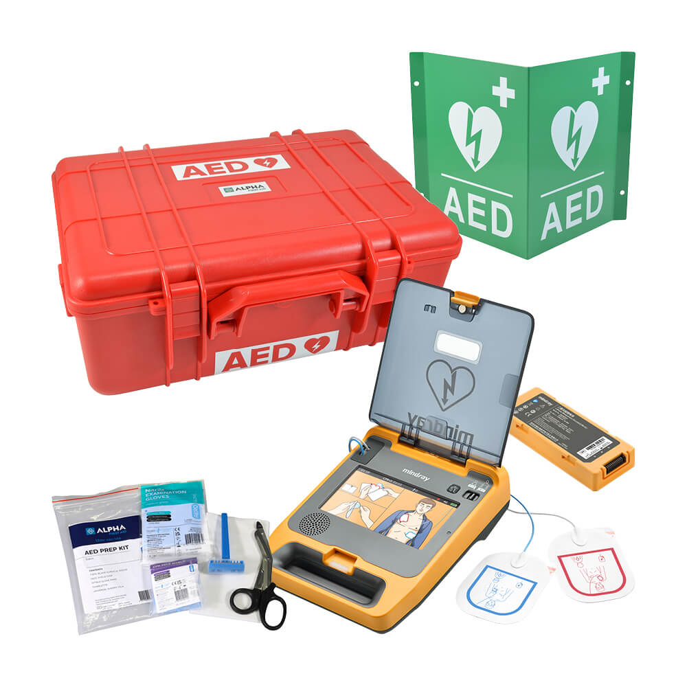 Mindray Beneheart C2 Waterproof Hardcase AED Bundle - Alpha Sport